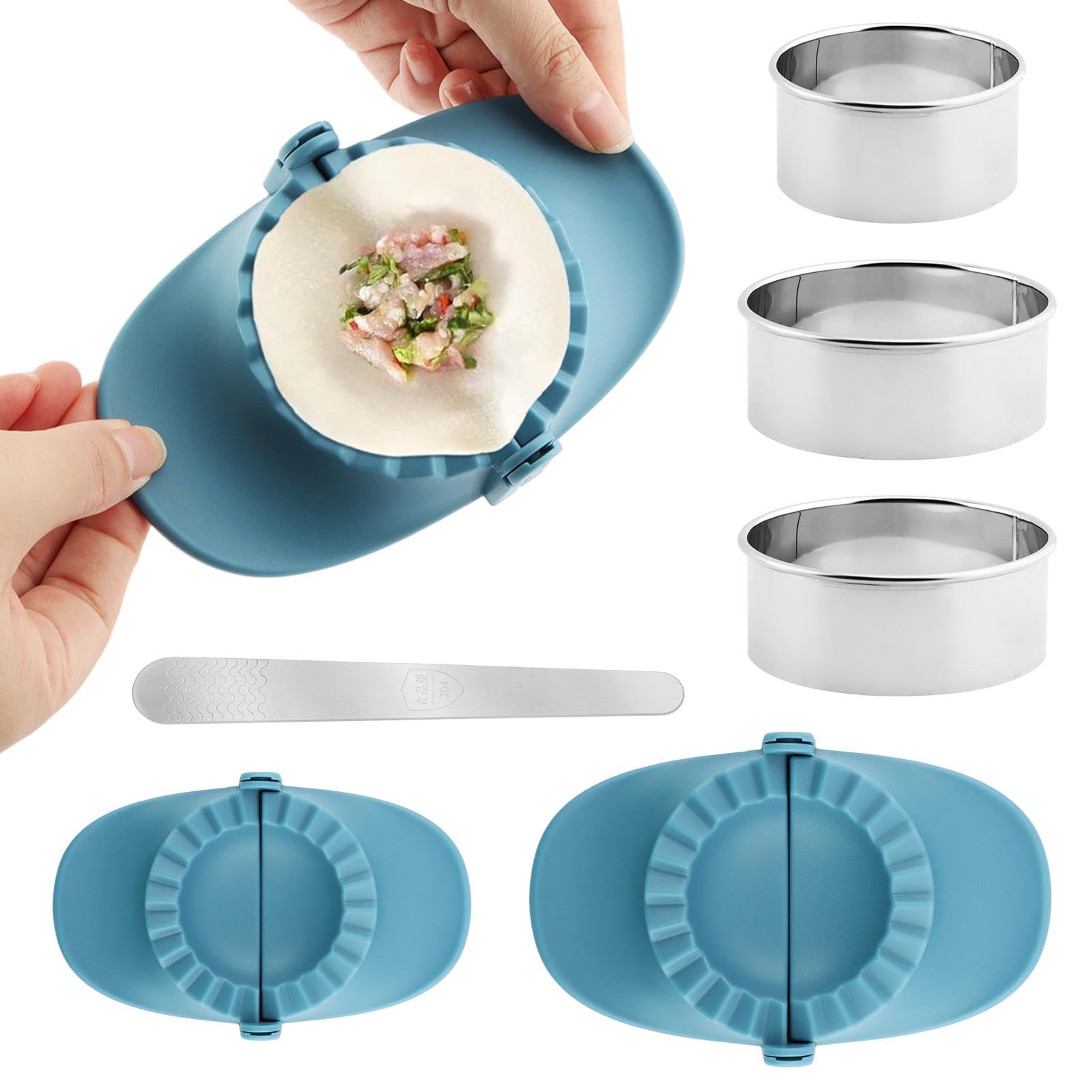 Amazon.com: Dumpling Maker, Empanadas Maker Press, Dumpling Maker Set ...