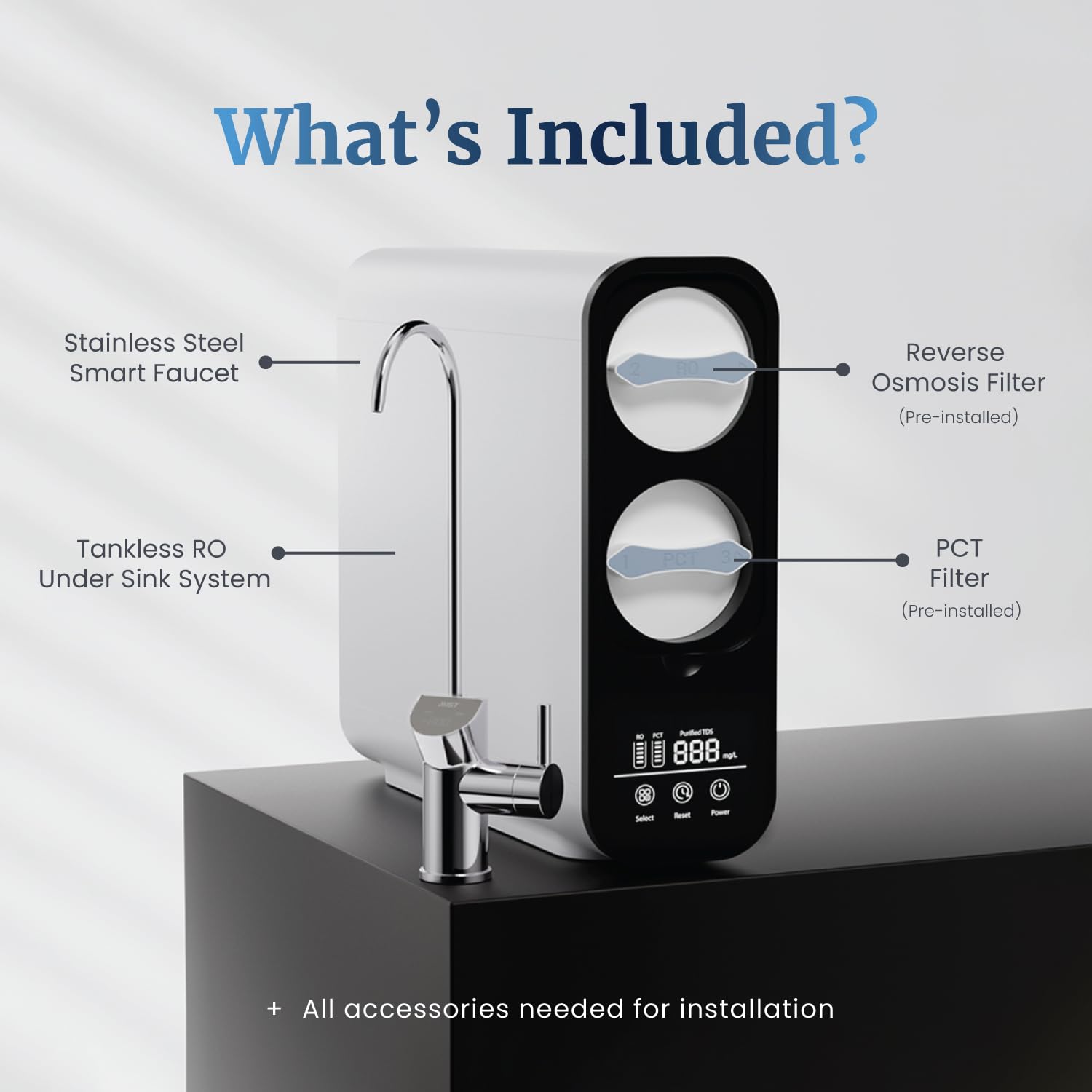 Mist- Reverse Osmosis Water Filter, Under Sink Water Filtration ...