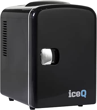 iceQ 4 Litre Mini Fridge in Black for Office & Bedroom | Portable ...
