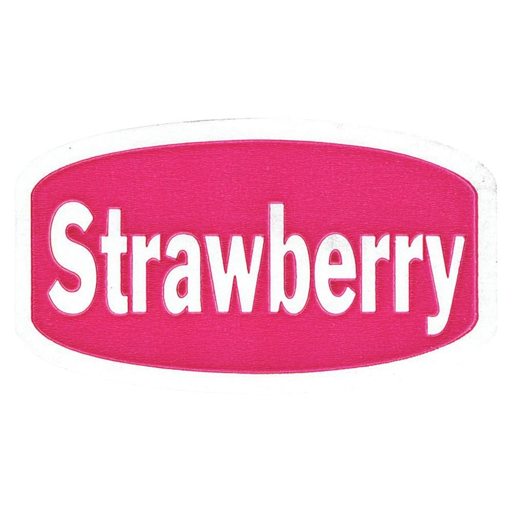 Amazon.com: Strawberry Labels Pink Traditional Flavor Food Packaging ...