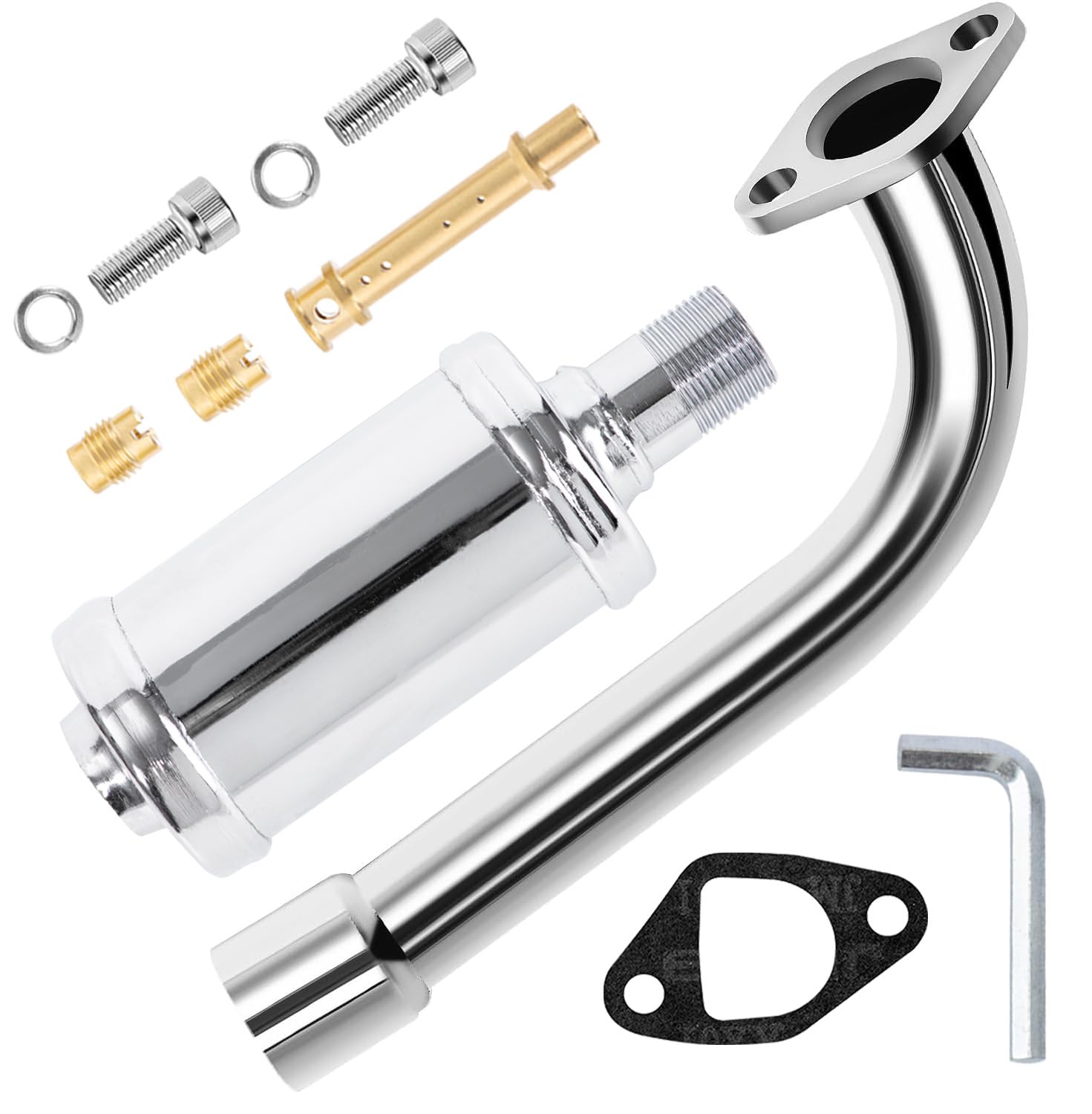Amazon.com: SOFO Exhaust Pipe Muffler Kit - For Predator 212 Exhaust ...