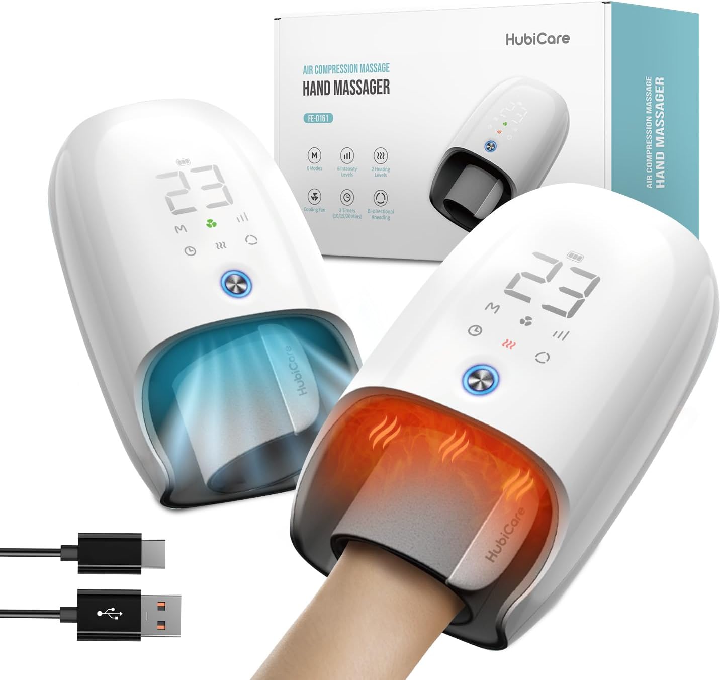 Amazon.com: adomii Hand Massager with Heat & Compression - Relieves ...