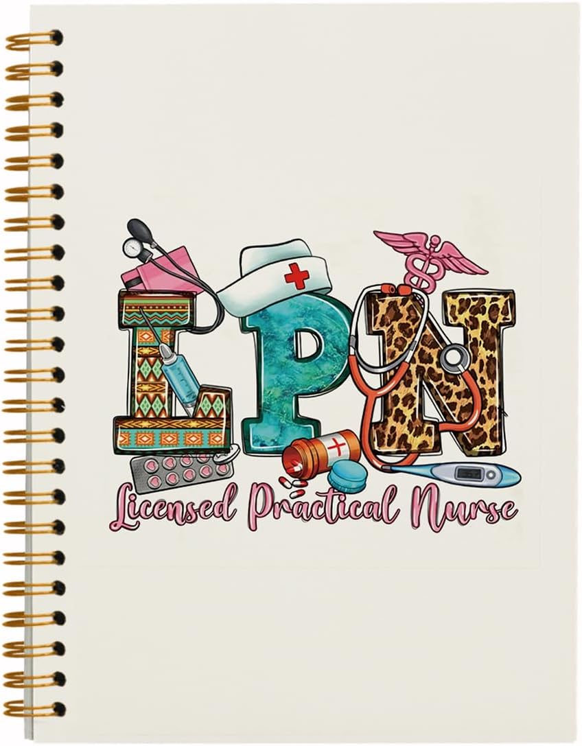 Amazon.com : QUICQOD LPN Gift Licensed Practical Nurse Notebook Gifts ...