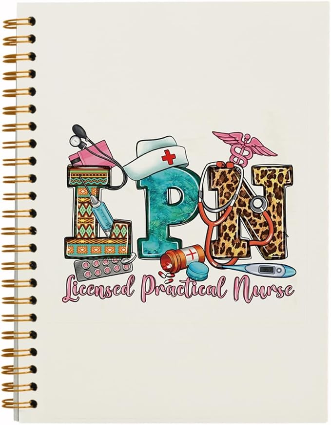 Amazon.com : QUICQOD LPN Gift Licensed Practical Nurse Notebook Gifts ...