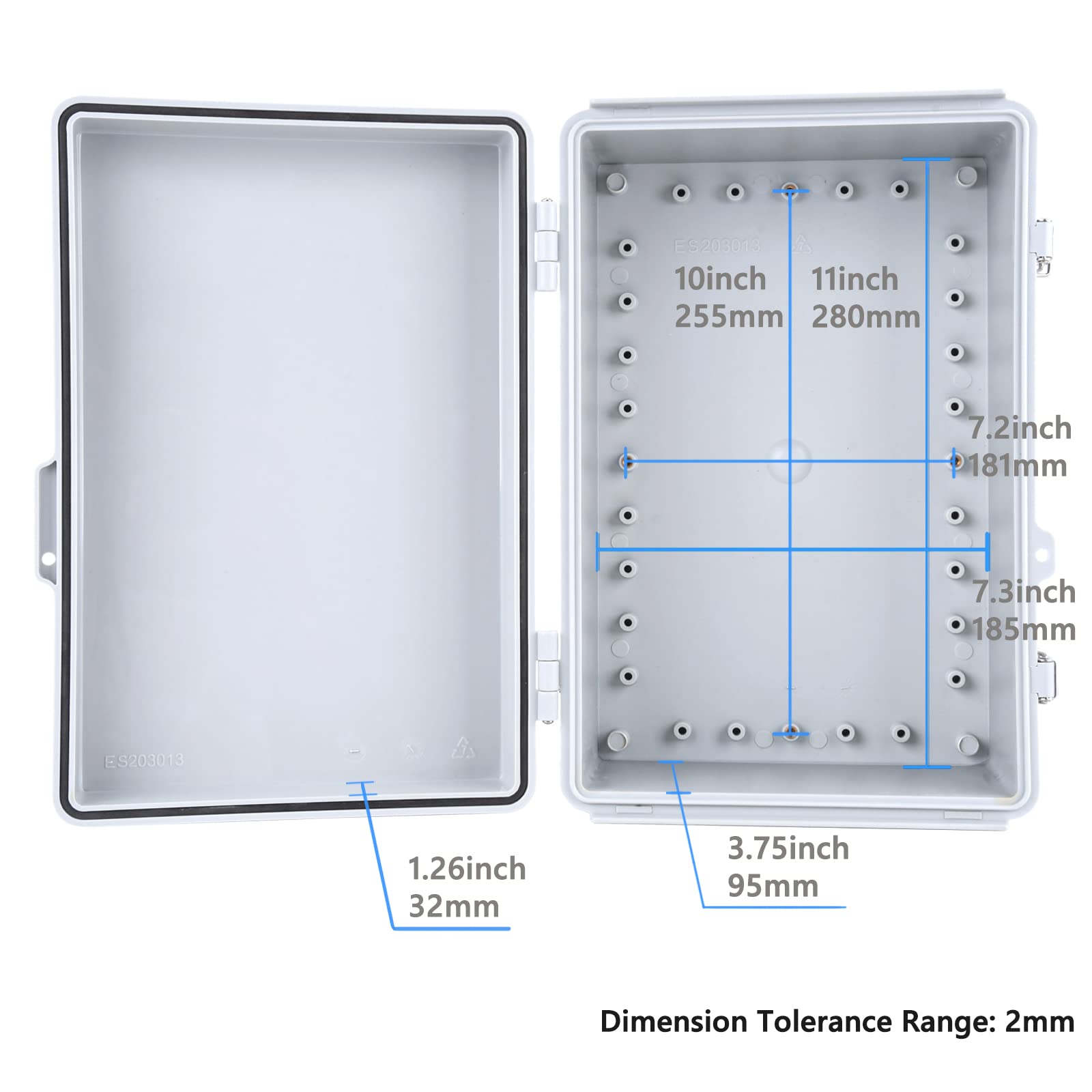 GasSaf ABS Junction Box, Project Box, IP67 Waterproof Plastic Enclosure ...