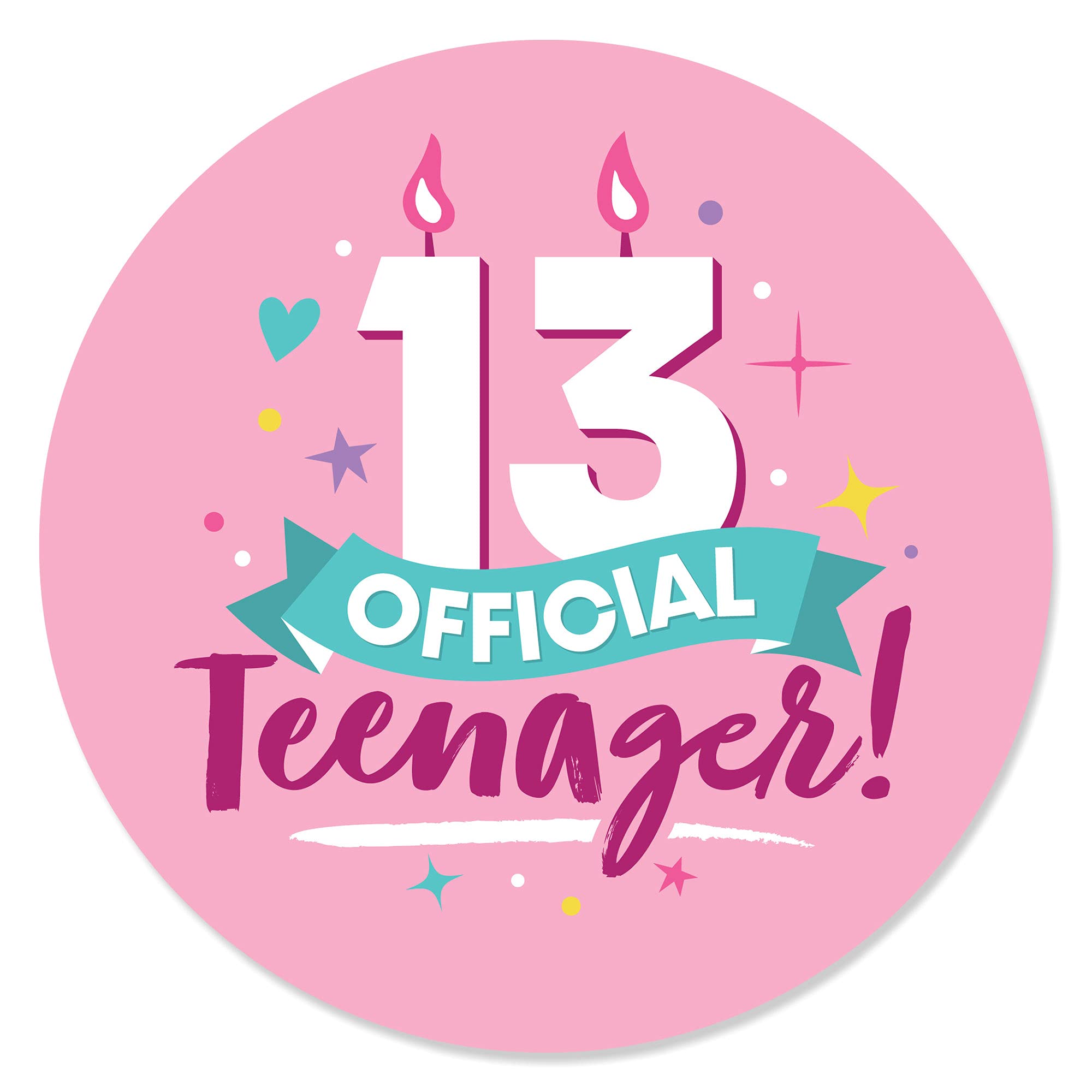 Buy Big Dot of Happiness Girl 13th Birthday - Official Teenager ...