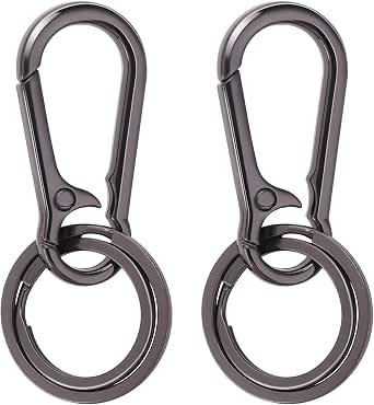 Amazon.com: TIESOME 2Pcs Keychain with Keyring, Metal Car Key chain ...