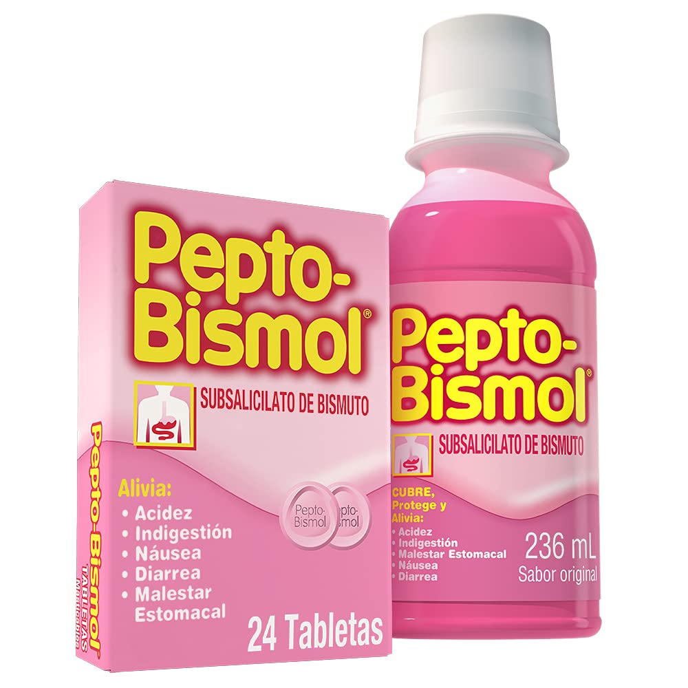 Pepto-Bismol Sabor Original, 24 Tabletas, 42% OFF