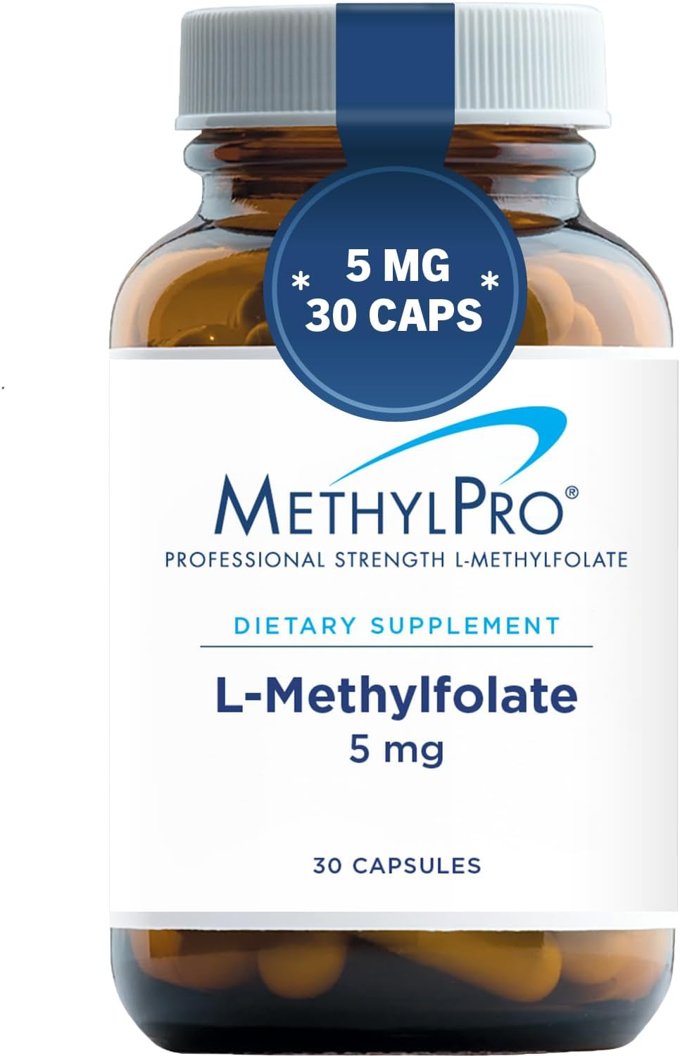 Amazon.com: MethylPro 5mg L Methylfolate - Professional Strength Active ...