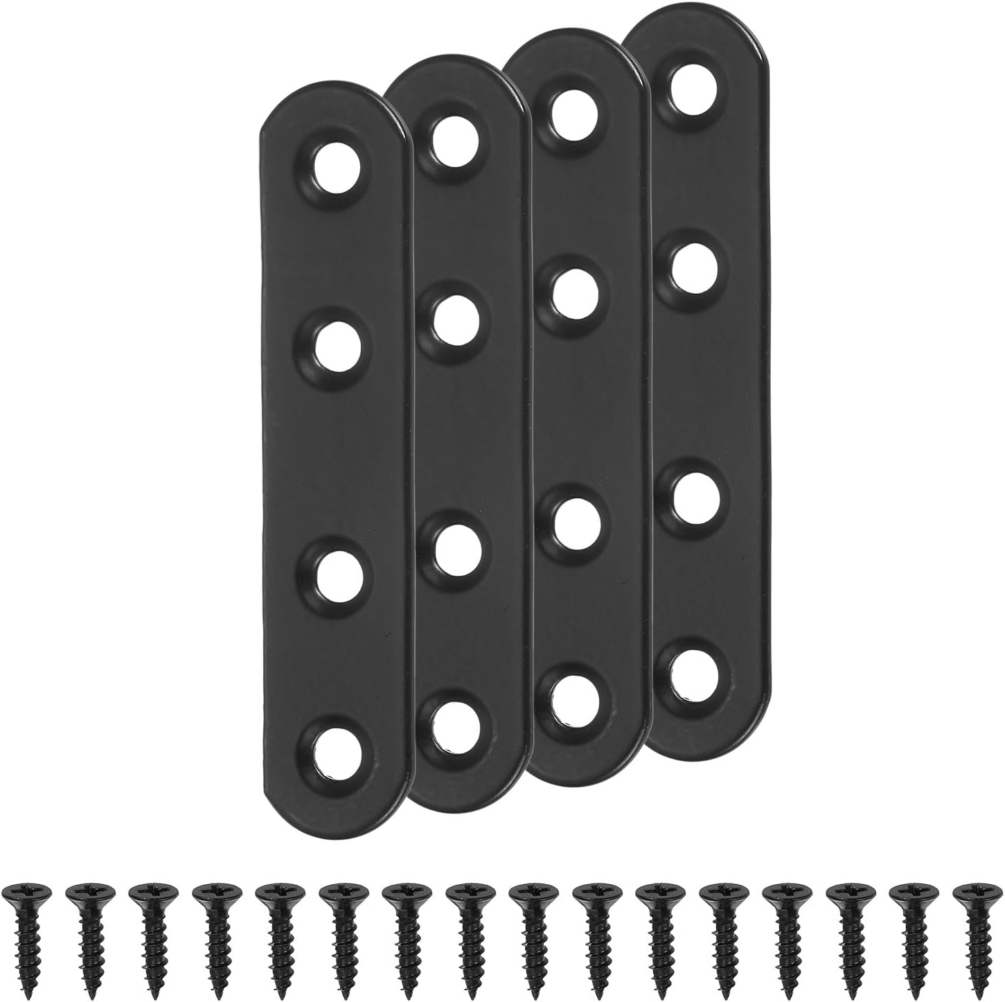 Amazon.com: uxcell 4 Set Flat Repair Plates, 0.63 x 3 Inch Stainless ...