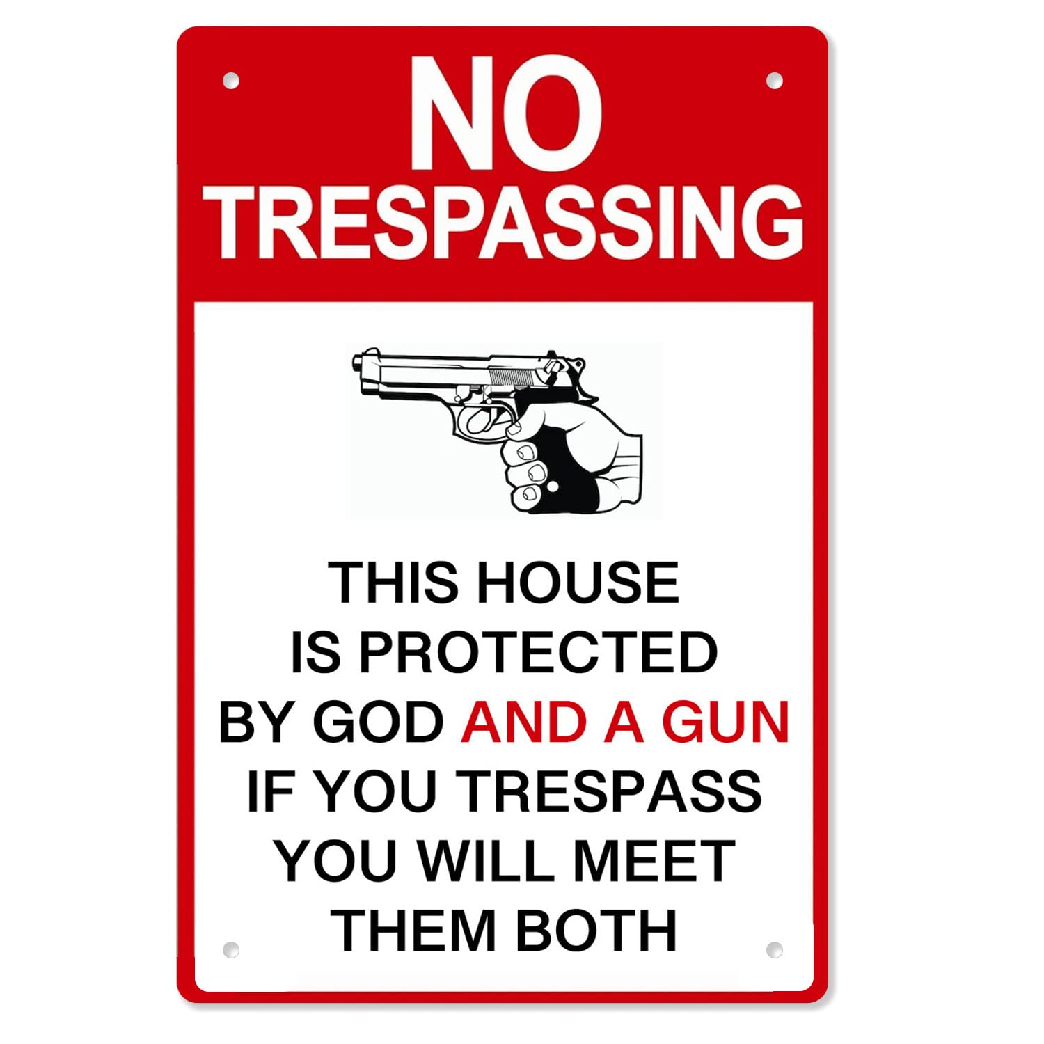 Amazon.com: Private Property No Trespassing Signs(This house is ...
