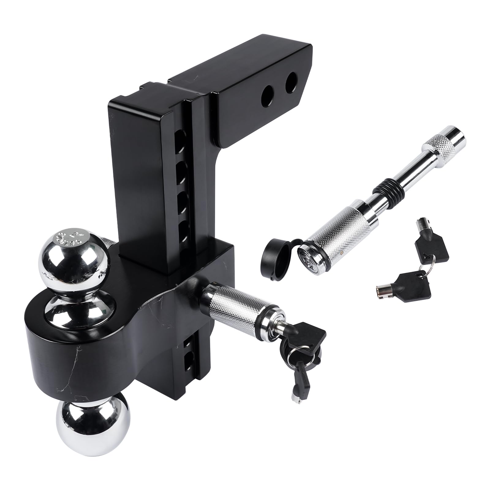 Amazon.com: Adjustable Trailer Hitch 2-Inch Receiver - Heavy Duty ...