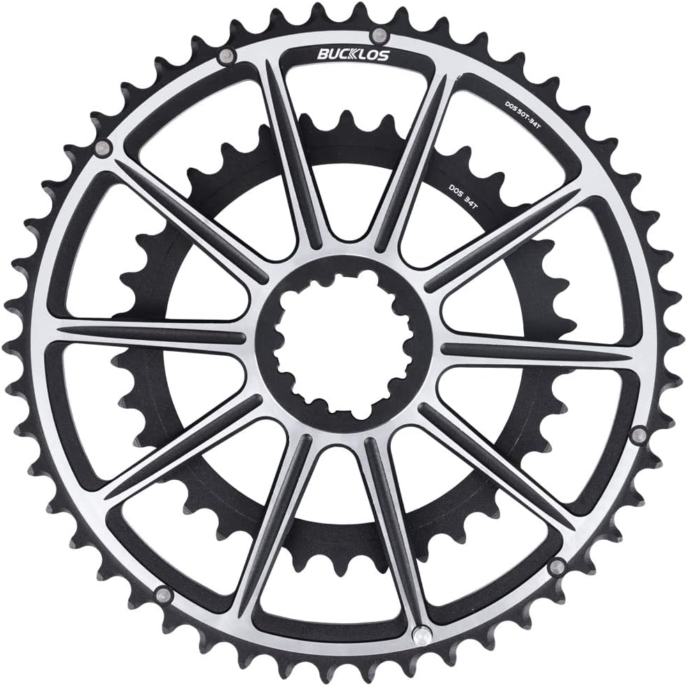 Amazon.com : BUCKLOS Direct Mount Road Bike Chainring 53-39T/52-36T/50 ...