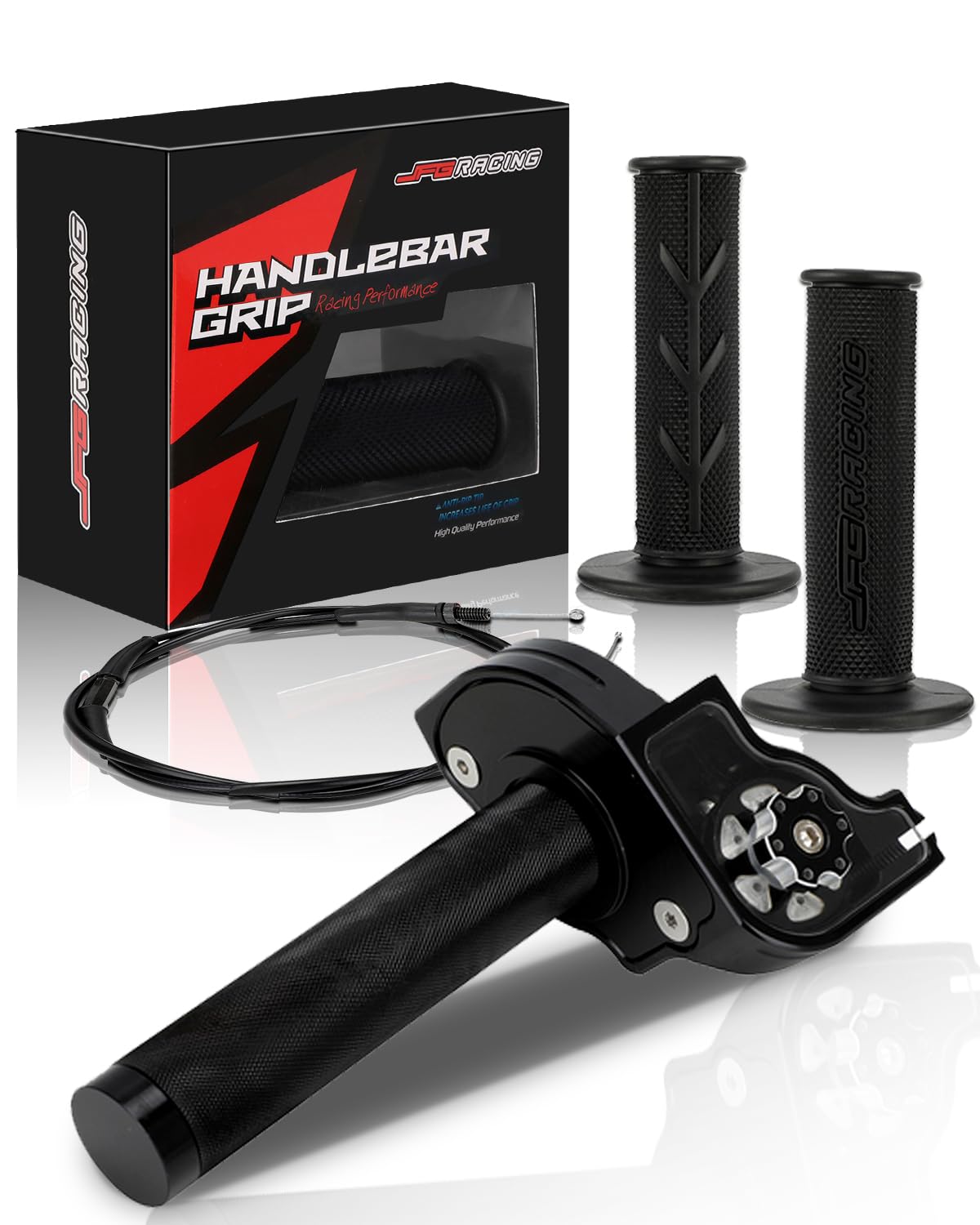Amazon.com: JFG RACING Dirt Bike Visual Throttle Tube Assembly + Cable ...