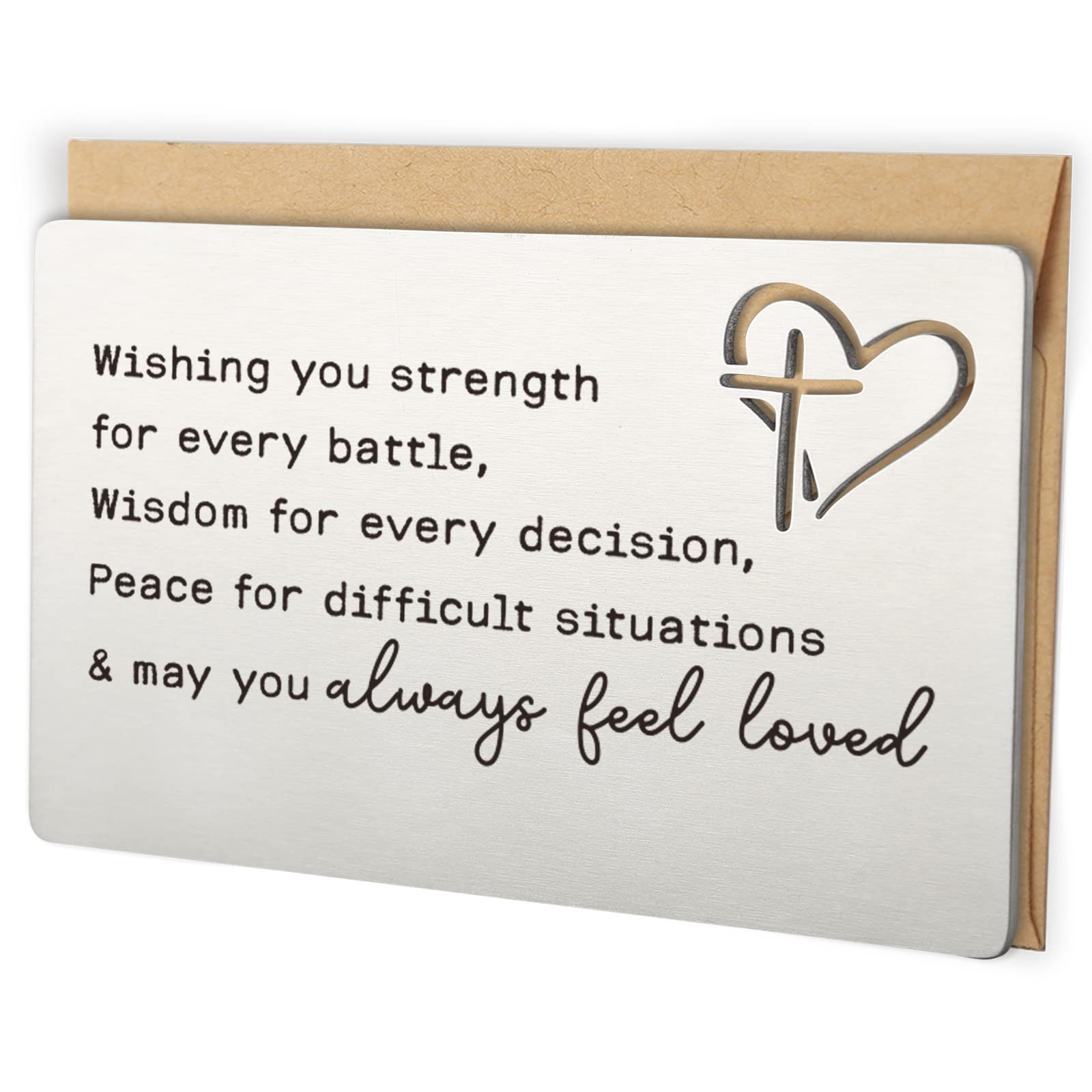 Amazon.com: YODOCAMP Christian Engraved Wallet Insert Card, Religious ...