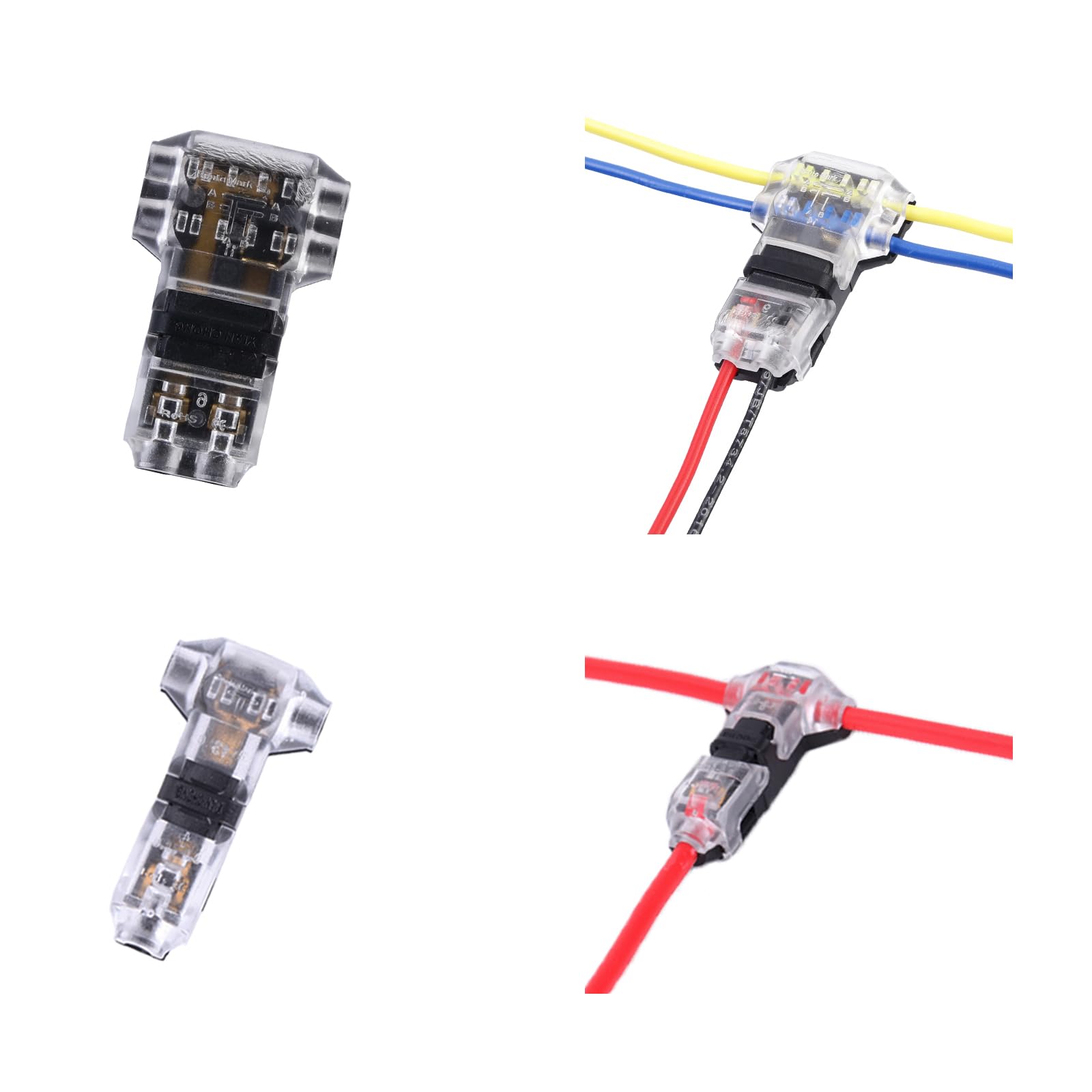Solderless Wire Splice Brightfour T Tap Wire Connectors - 12 Pack No ...
