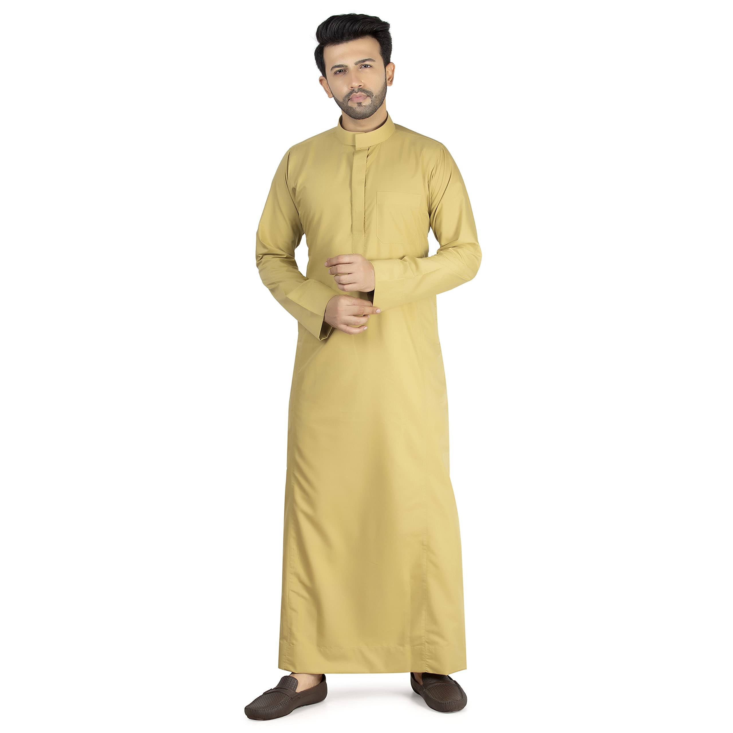 Buy os Gold Simple Saudi Thobe for Men Online at desertcartINDIA