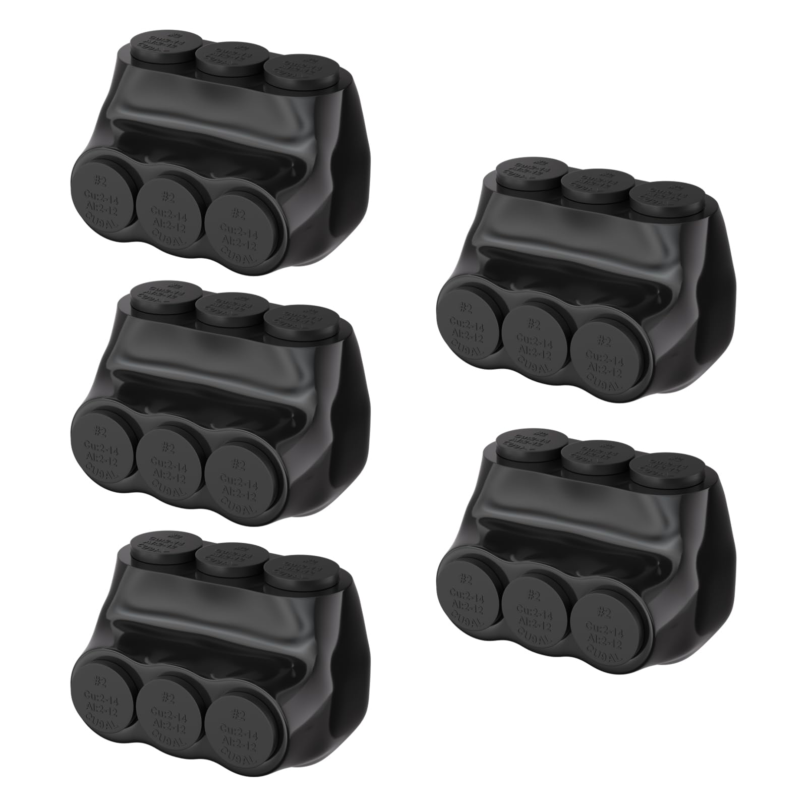 Snapklik.com : KERWINN 5PCS 3 Port Single-Sided Entry Insulated Multi ...