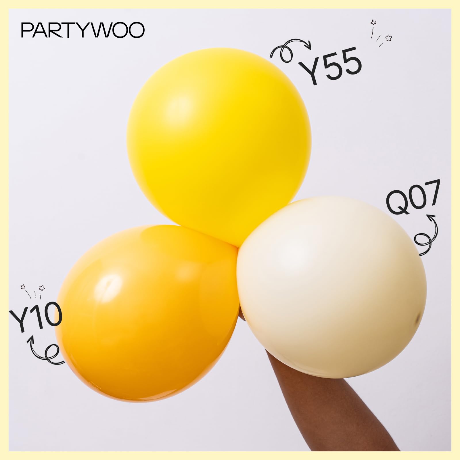 Snapklik.com : Pastel Yellow Balloons 50pcs 5 Inch Small Mini Light ...