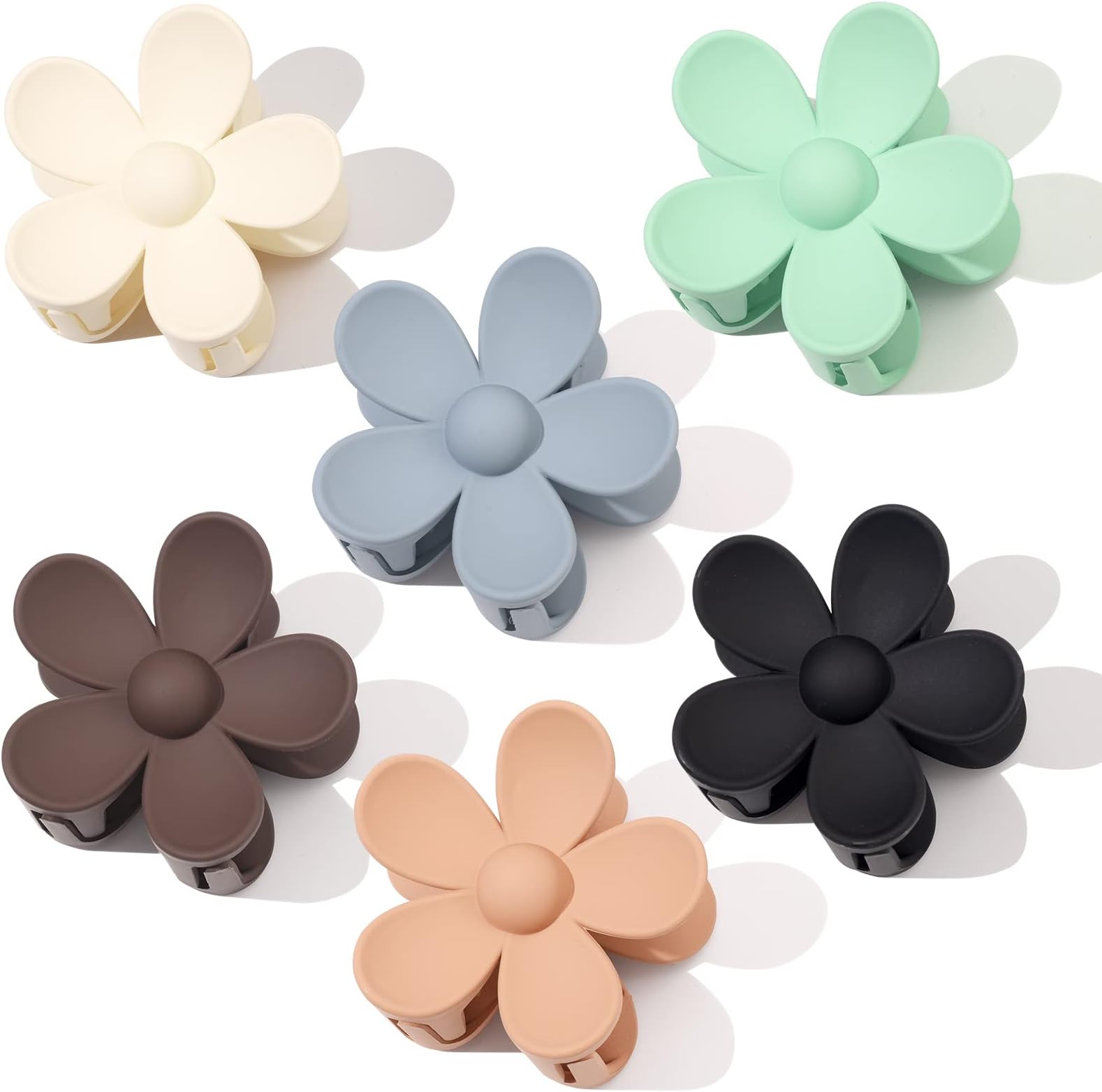 Amazon.com : Hair Claw Clips Flower Hair Clips 8PCS Cute Hair Clips ...
