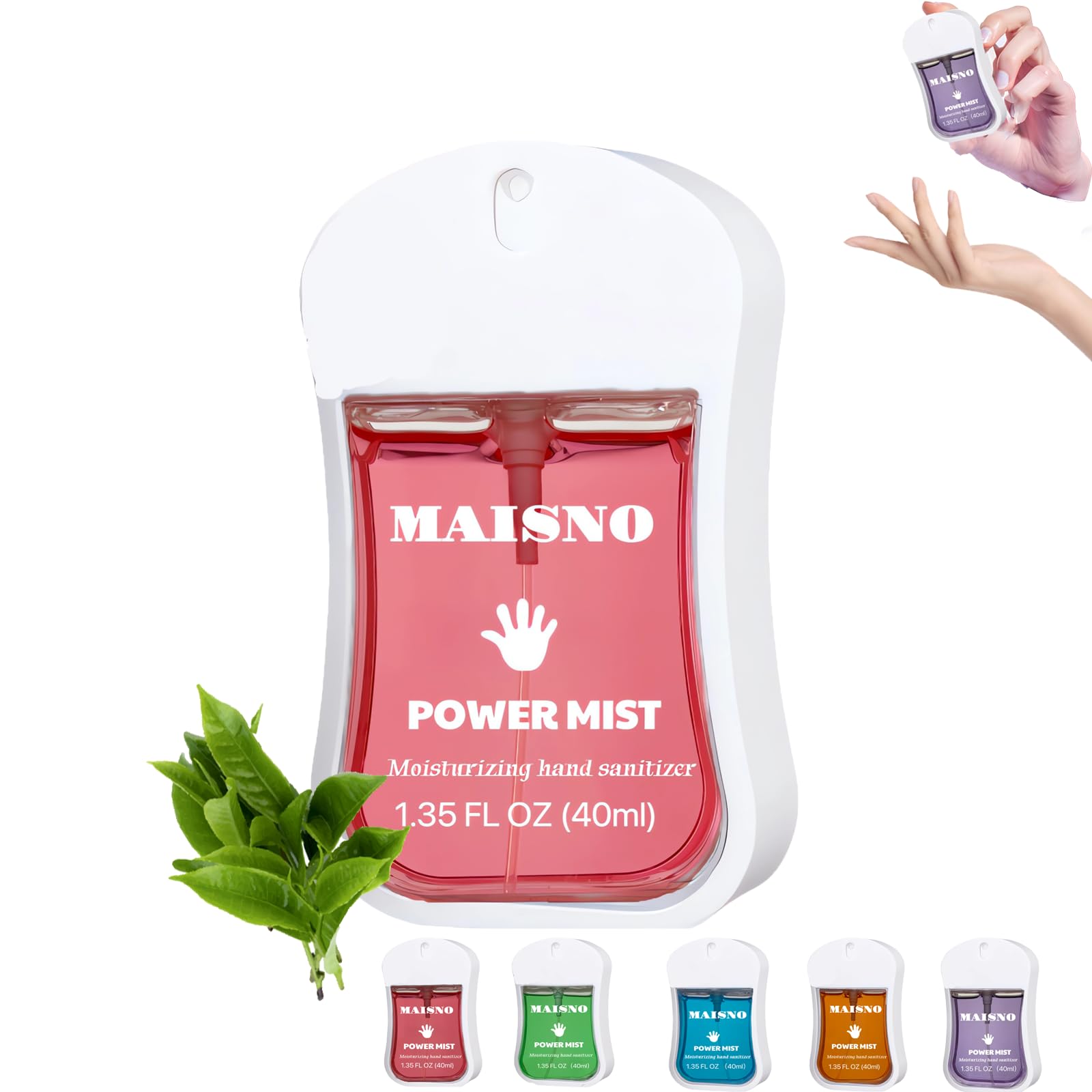 Amazon.com : Hand Sanitizer Spray, Power Mist Hand Sanitizer 1.35 FL OZ ...