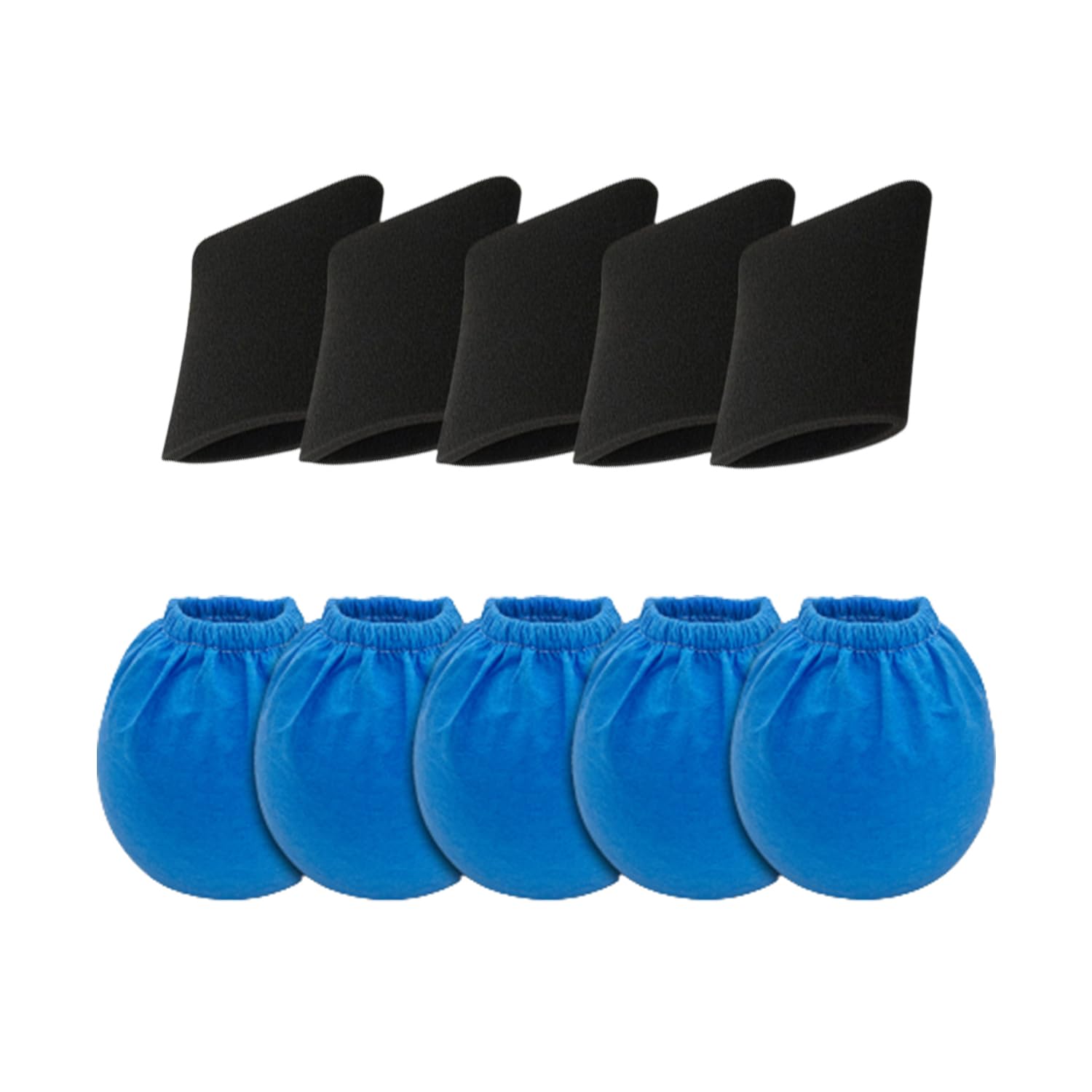 SpaceTent 5 Pack VFF21 Foam Filters for Most Vacmaster 2.5 to 5 Gallon ...