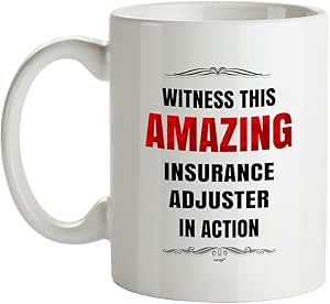 Amazon.com: Whizk Insurance Adjuster Coffee Mug - Funny Office Gift ...