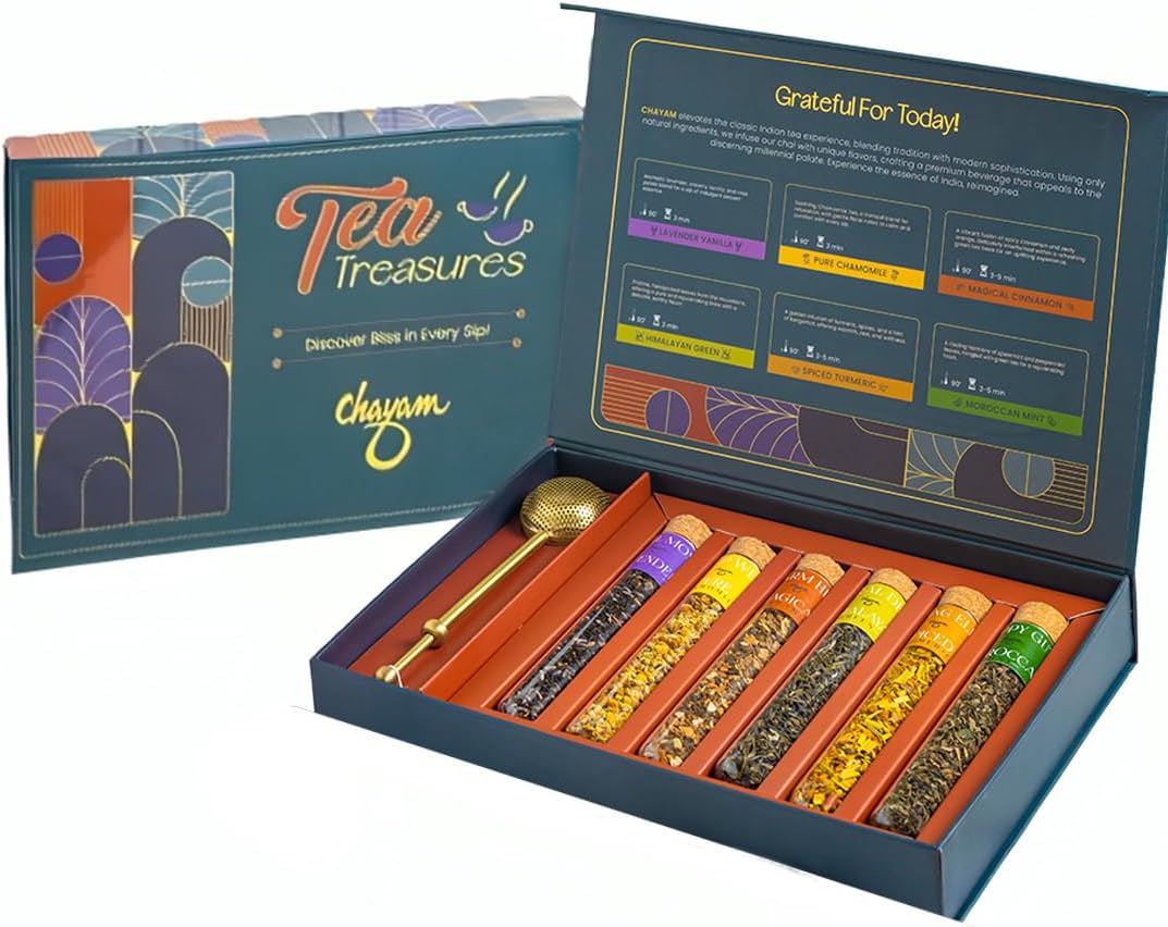 Amazon.com: VAHDAM, BLOOM - Assorted Tea Gift Sets, 12 Teas Luxury Gift ...