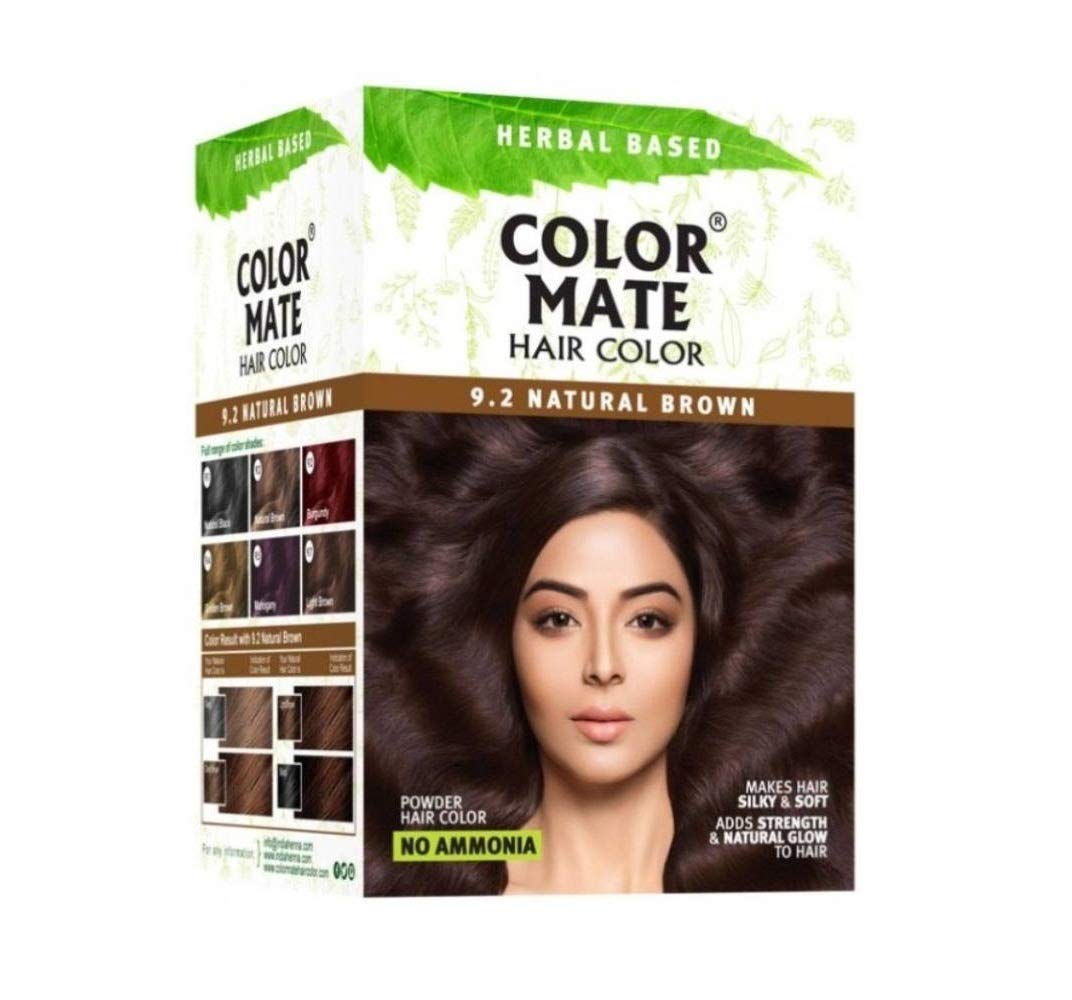 Color Mate Hair Color, 15g - Natural Brown : Amazon.in: Beauty
