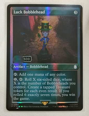 Amazon.co.jp: MTG ラックのボブルヘッド Luck Bobblehead ダブルレインボウ foil ...