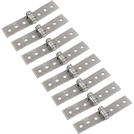 S SYDIEN 8Pcs 3 inch Silver Folding Butt Hinges Stainless Steel ...