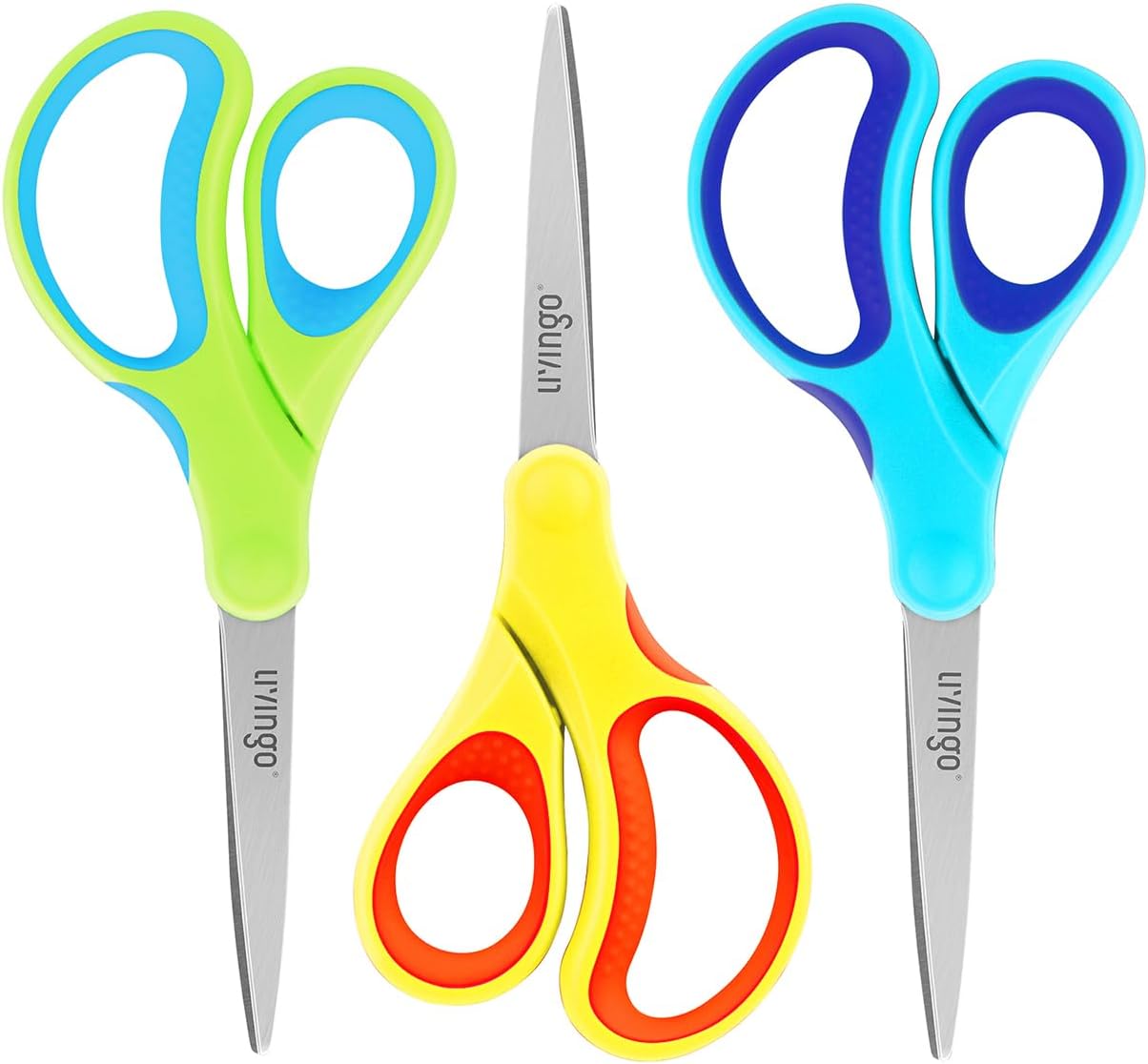 Amazon.com: 7" Student Scissors Set of 3-pack,Children Scissors ...
