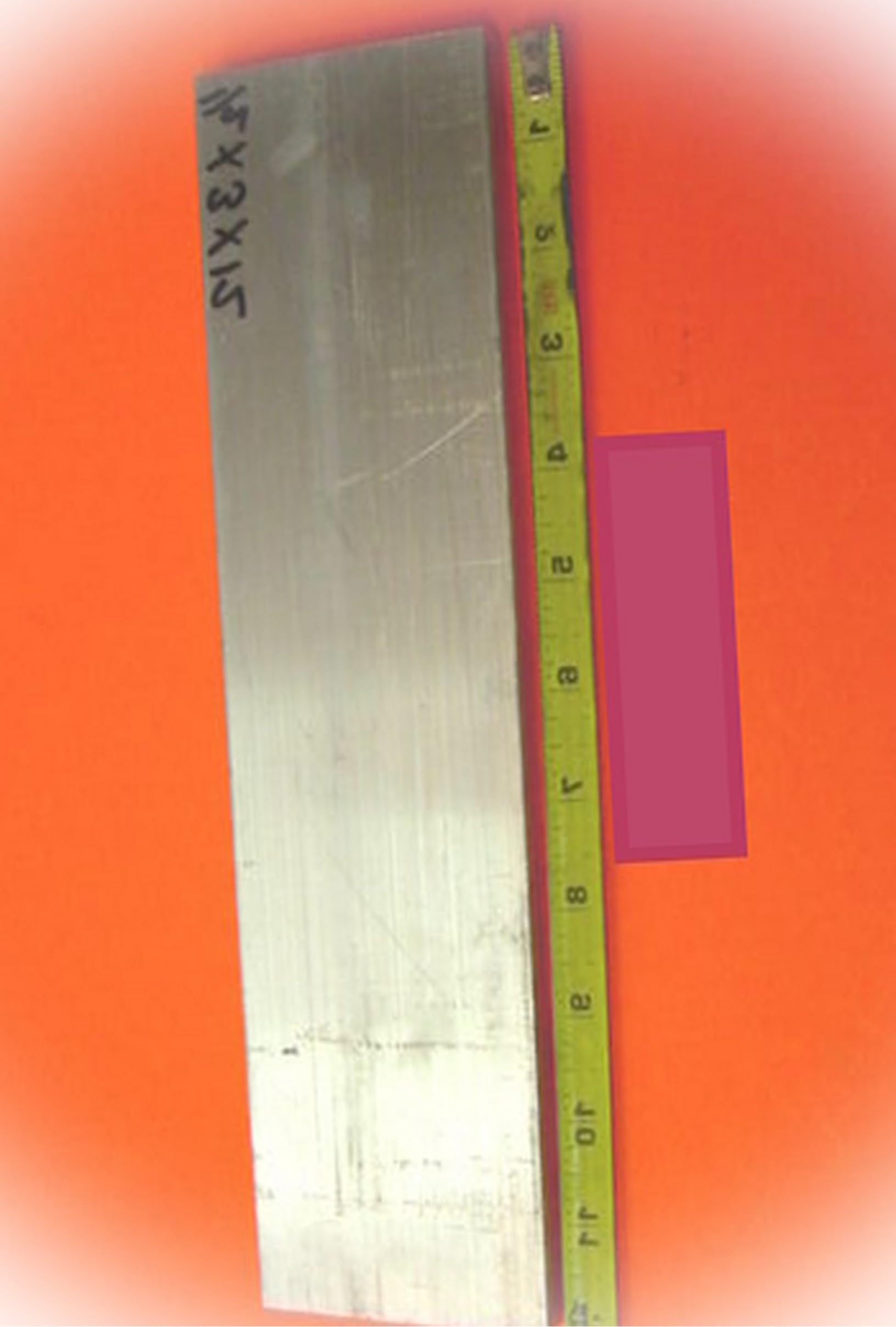 Industrial Metal Sheets 2-Pack 1" X 3" Aluminum 6061-T6511 Flat Bar, 5 ...