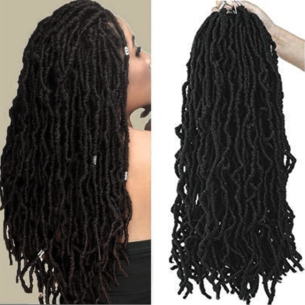 Buy 24 Inch Soft Locs Crochet Hair for Black Women Andromeda 5 Pack Pre ...