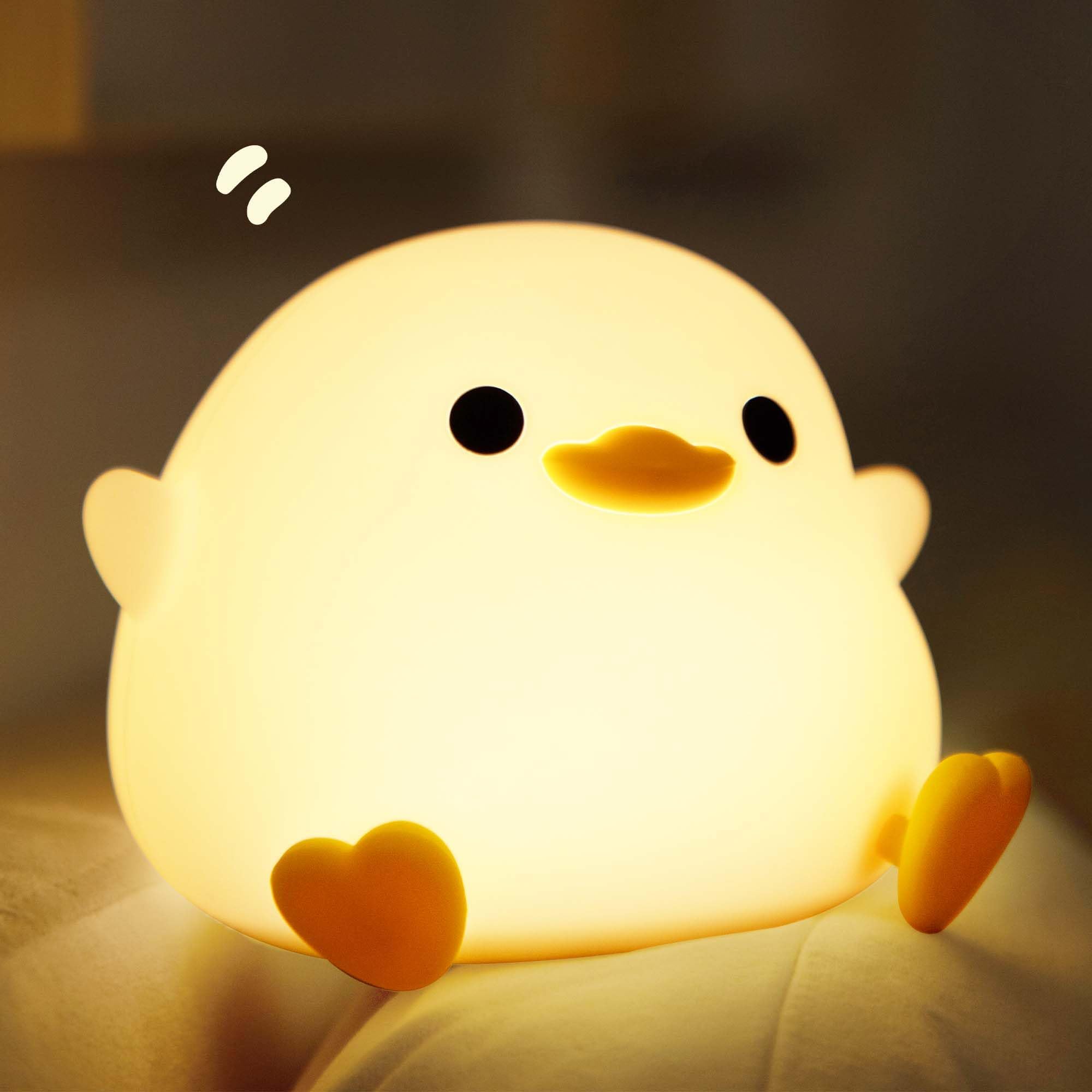 YuanDian Dodo Duck LED Night Light - Cute Silicone Duck Lamp for ...