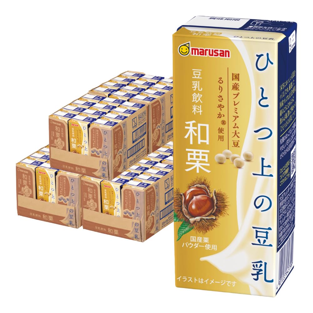 Amazon.co.jp: Marusan Ikaga Soy Milk Beverage Japanese Chestnut 6.8 fl ...