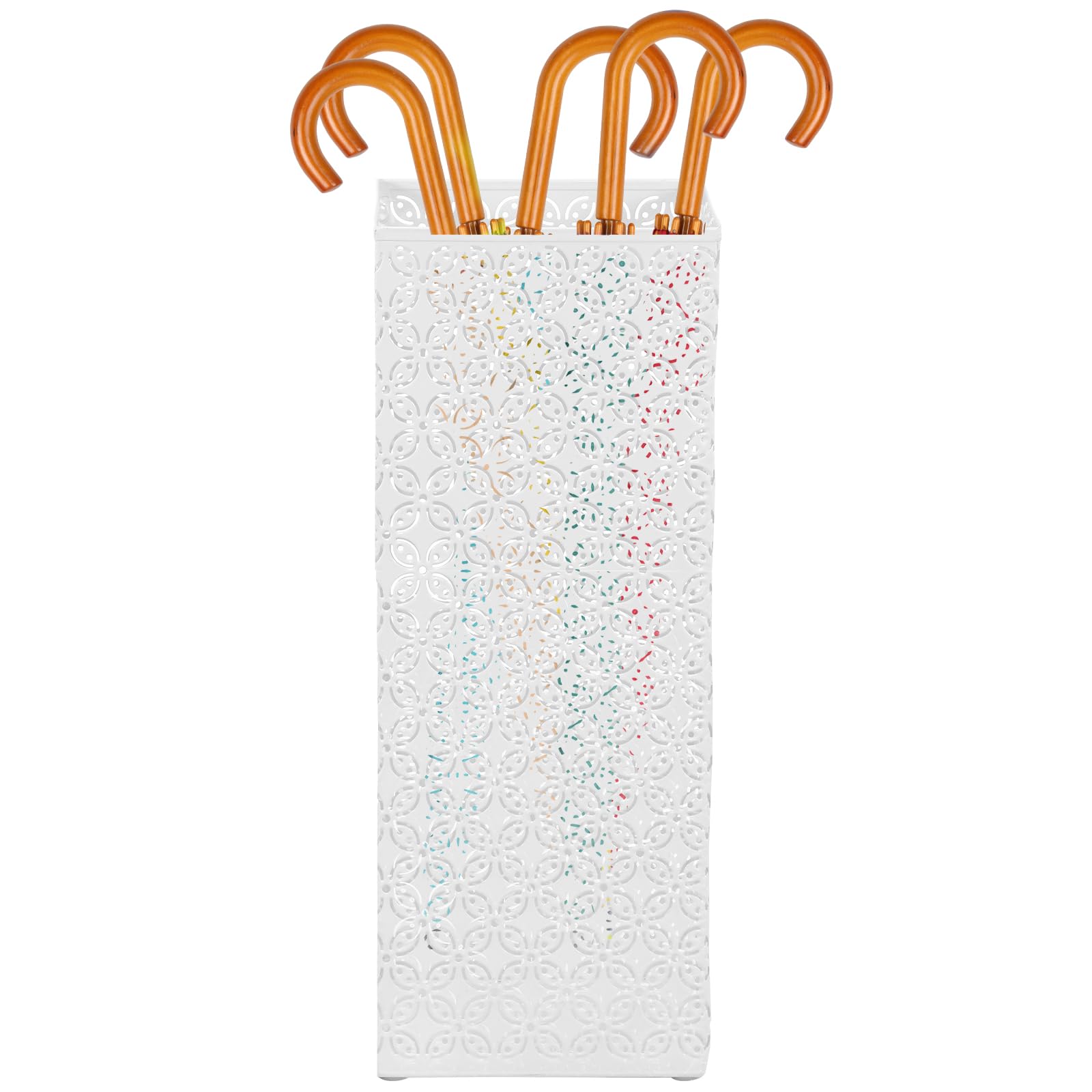 Gatphy Metal Umbrella Holder, Square Umbrella Stand Free-Standing ...