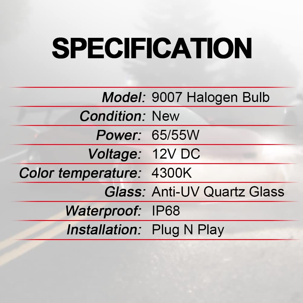 Snapklik.com : WinPower 9007 HB5 Halogen Bulbs 65/55W