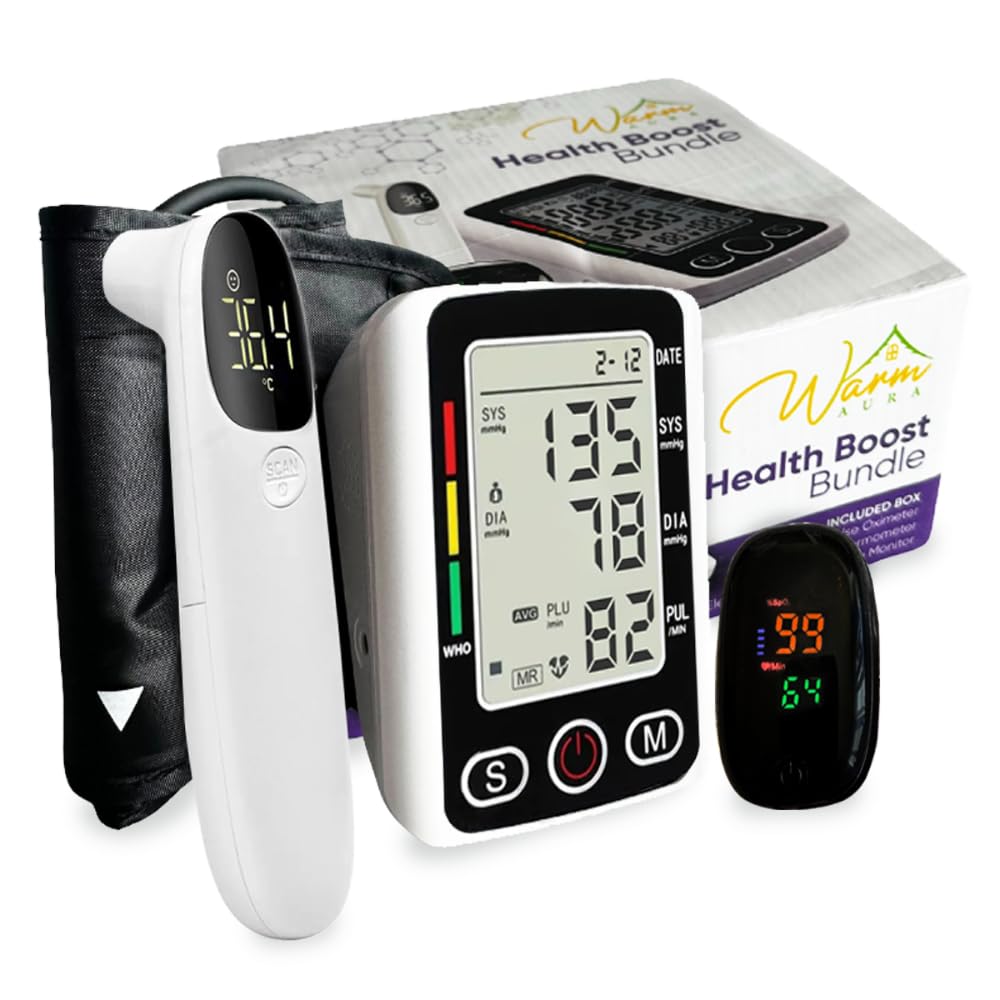 Ultimate Health Boost Bundle: Blood Pressure Monitors, Pulse Oximeter ...