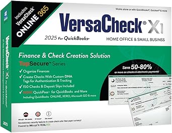 Amazon.com: VersaCheck X1 2025 for QuickBooks + VersaCheck ONLINE Gold ...