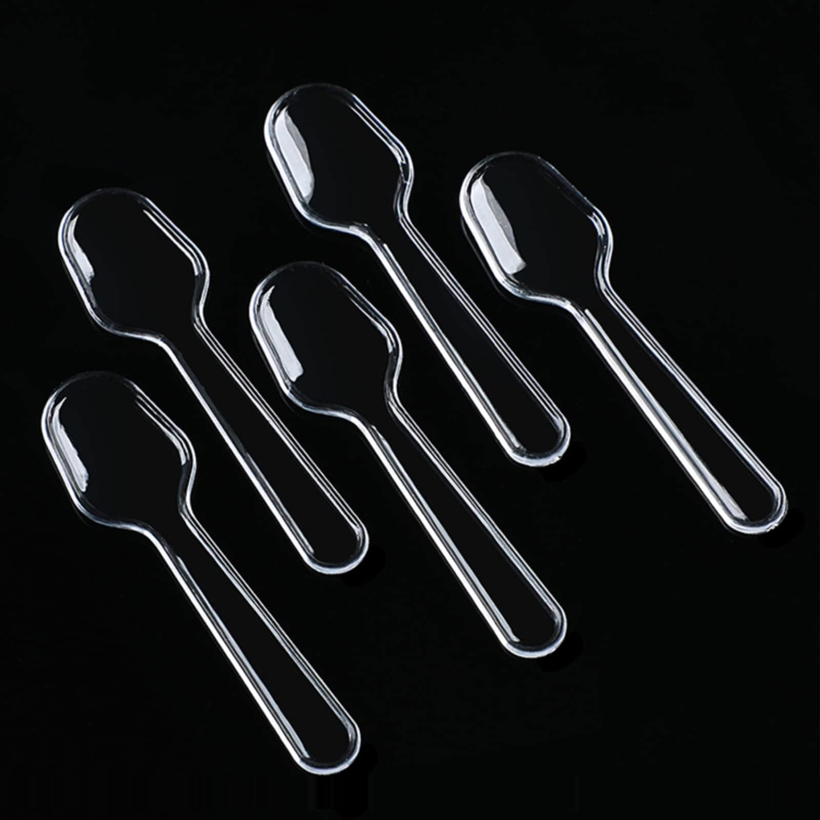 Amazon.com: Maryland Clear Tiny Tasters Mini Spoons - 3.75" (Pack of 50 ...