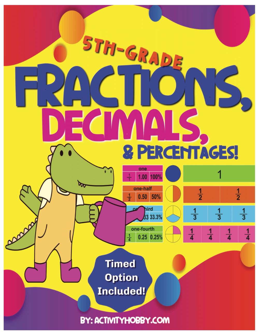 5th-Grade Fractions, Decimals, & Percentages: Hobby, Activity ...