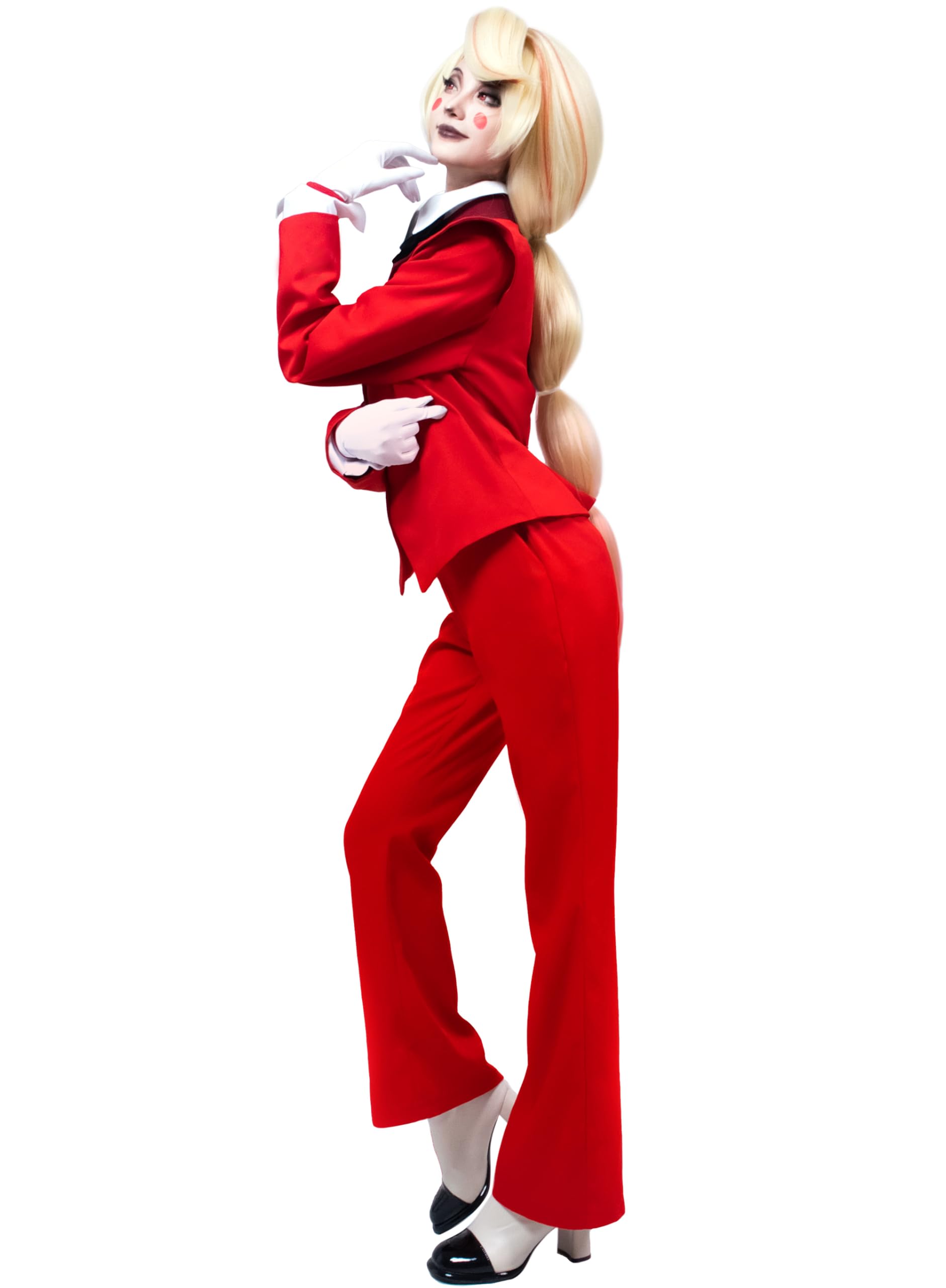 Snapklik.com : Upgraded Hazbin Hotel Charlie Morningstar Cosplay CostumeXL