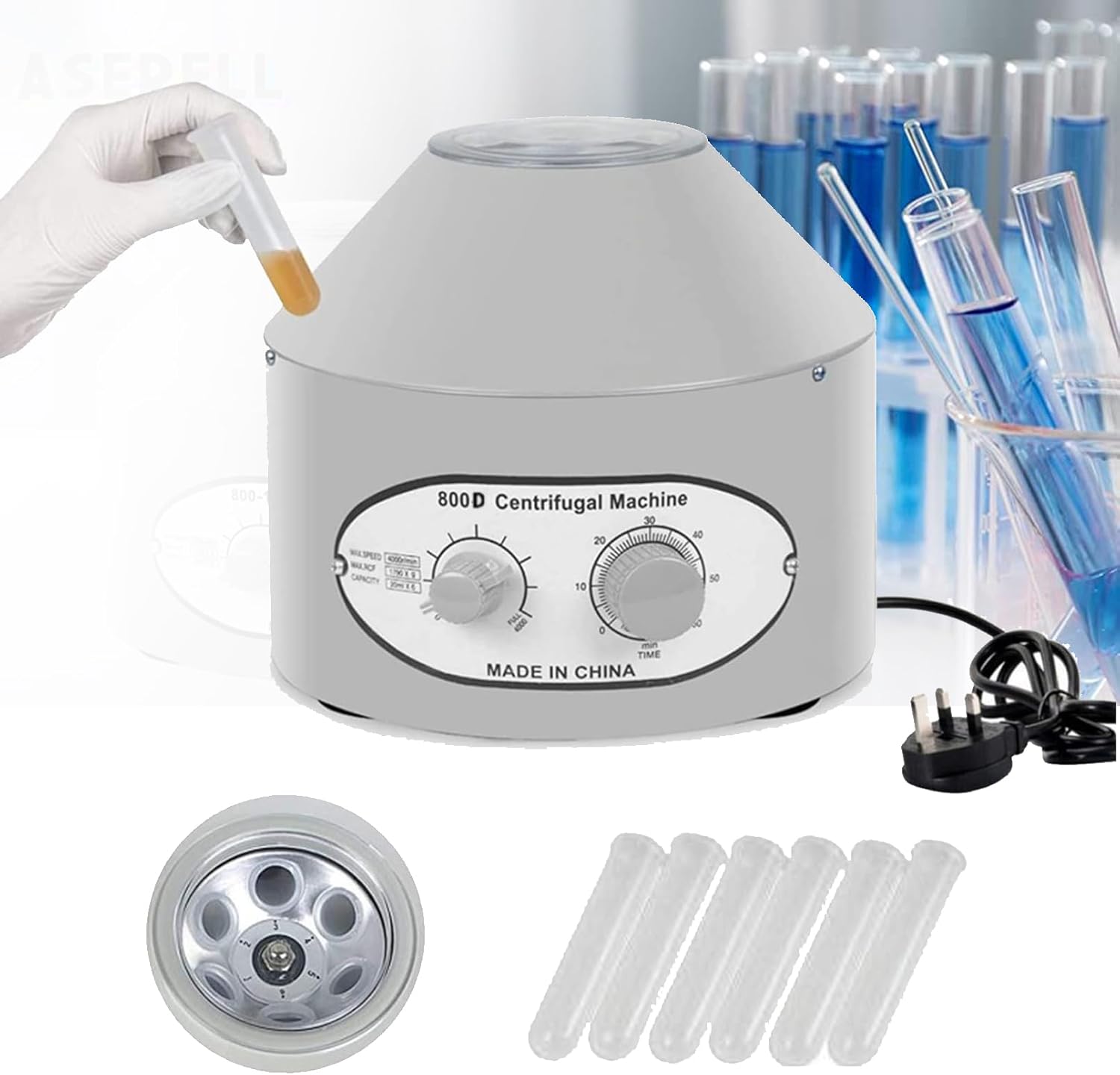 SYUFRE Electric Blood Centrifuge, 0-60 minutes timer function Plasma ...