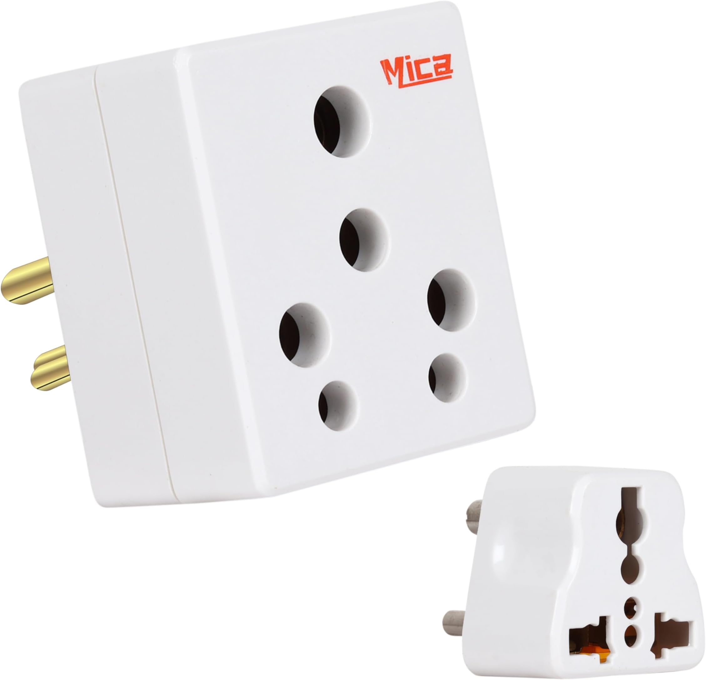 MICA 6 amp. to 16 amp. Ceramic Inside Solid 3 Pin Conversion Plug Qty ...