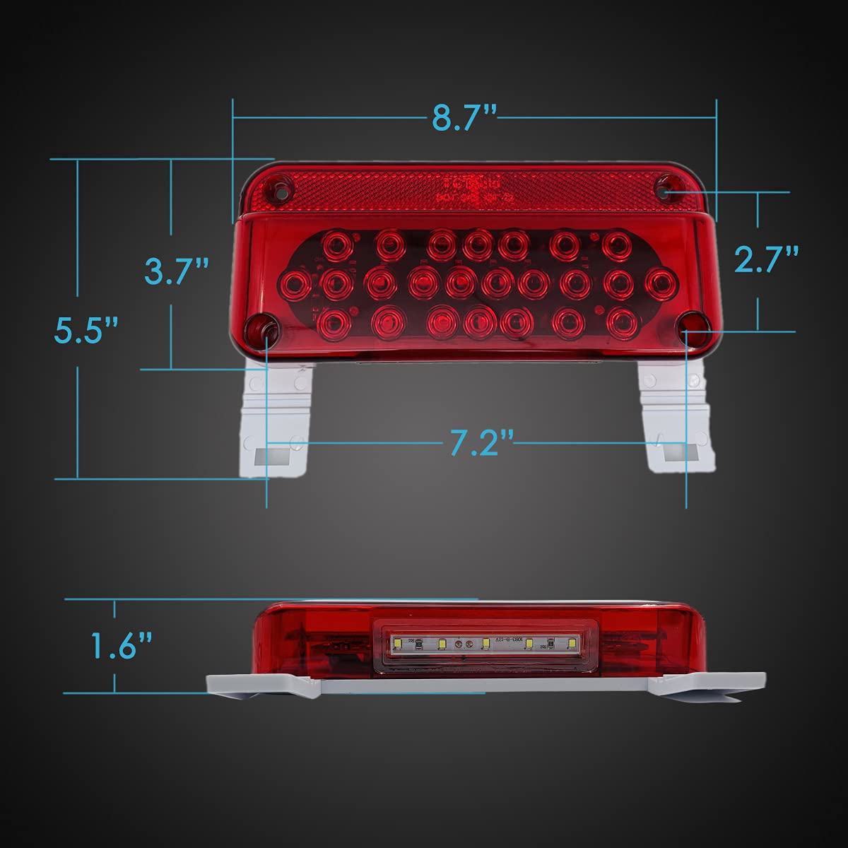 TCTAuto Camper LED Tail Light 53 LED RV Tail Lights Brake Stop Turn RV ...