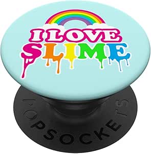 Amazon.com: I Love Slime Pop Socket Collapsible Phone Holder Girls ...