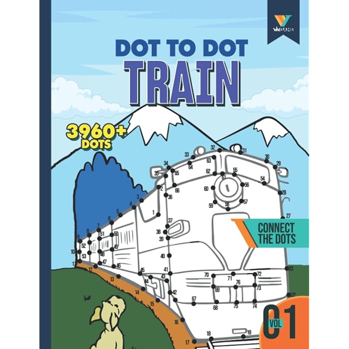 Buy Dot To Dot Train Puzzle Game Volume 01: 3960+ Dots To Connect in ...