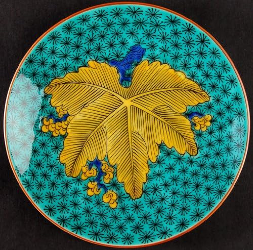 No. 5 Kutani dish old Kutani Aote trees Habun MH-7 (japan import ...