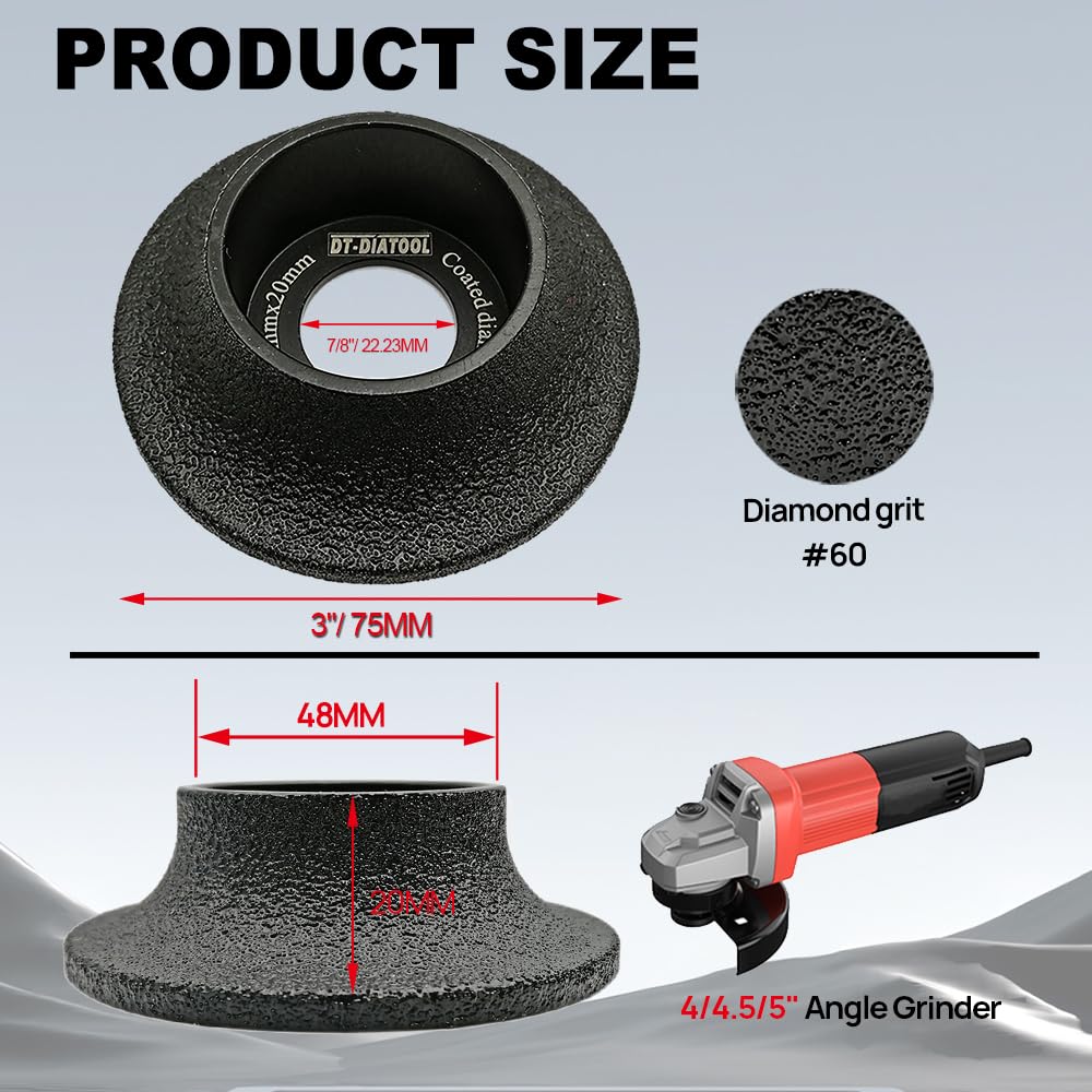 Snapklik.com : Diamond Grinding Wheel Diam 3 Inch For Demi-bullnose ...